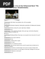 Four Yorkshire Men Script | PDF | Leisure