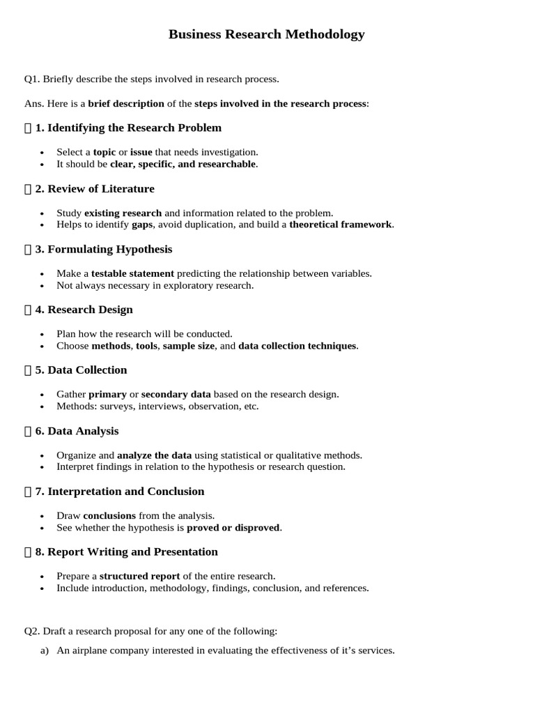 Business Research Methodology | PDF | Sampling (Statistics) | Level Of ...
