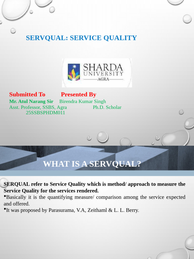 Overview of SERVQUAL and SERVPERF Models | PDF | Customer Satisfaction ...