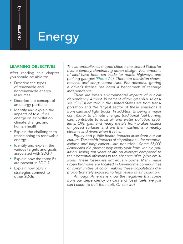 Understanding Energy Resources and Impacts | PDF | Smog | Fossil Fuels
