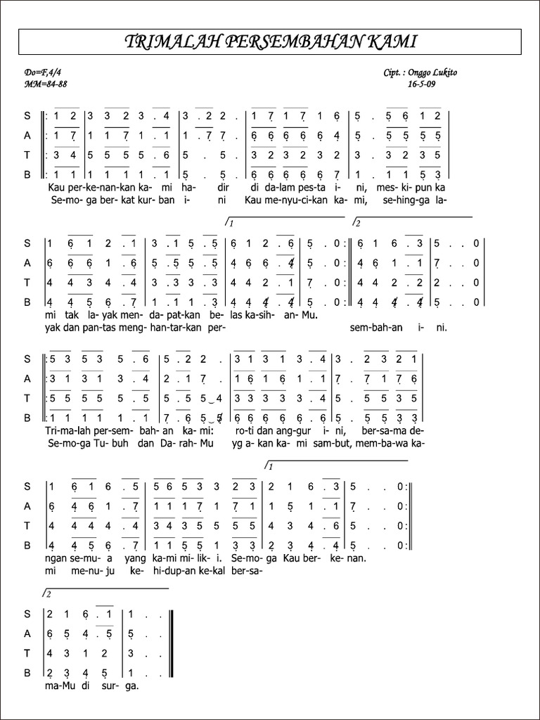 Persembahan Kami | PDF