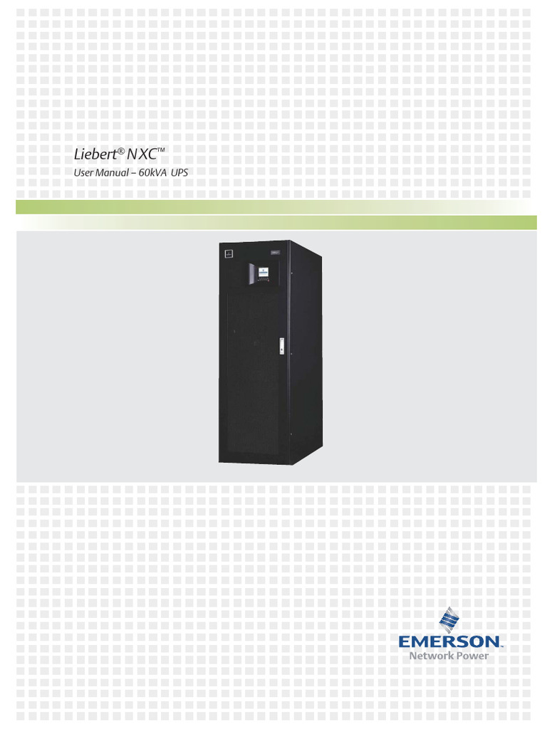 Liebert NXC 60kVA - Manual_V1.2 | PDF | Power Inverter | Rectifier