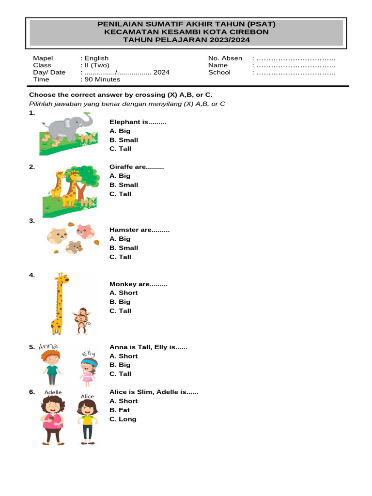 Soal Bahasa Inggris (Semester 2) | PDF | Chess Theory | Chess