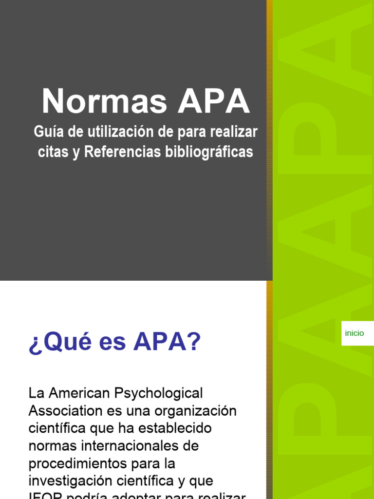 Guía de Normas APA para Citas y Referencias | PDF | Estilo apa ...