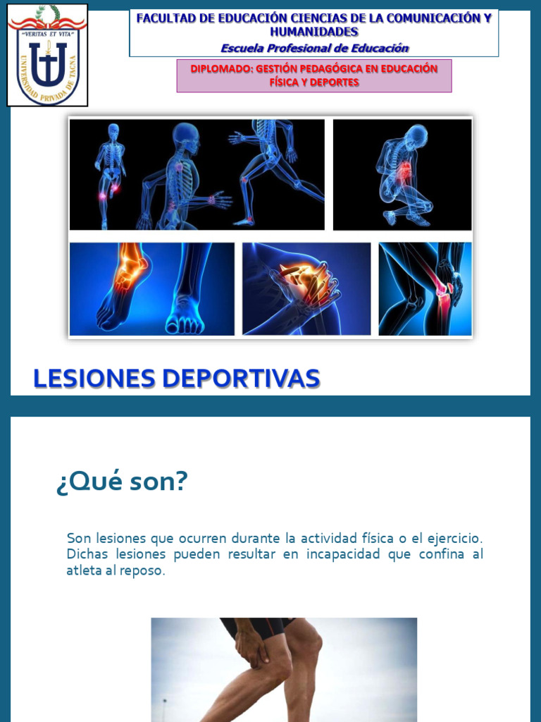 Lesiones - Deportivas | PDF | Rodilla | Enfermedades y trastornos