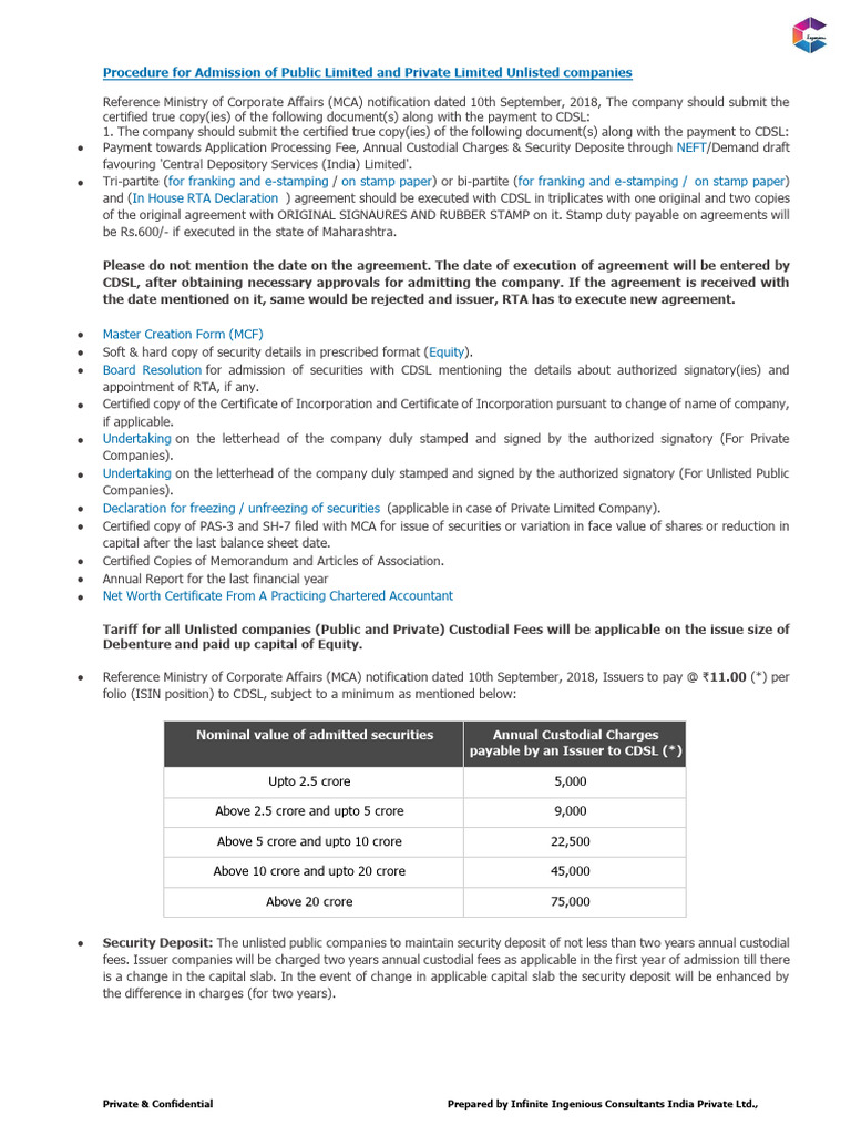Procedures For Demat Conversion | PDF | Securities (Finance) | Business