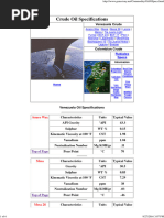 Crude Oil Specifications Overview | PDF | Petroleum | Chemical Process ...