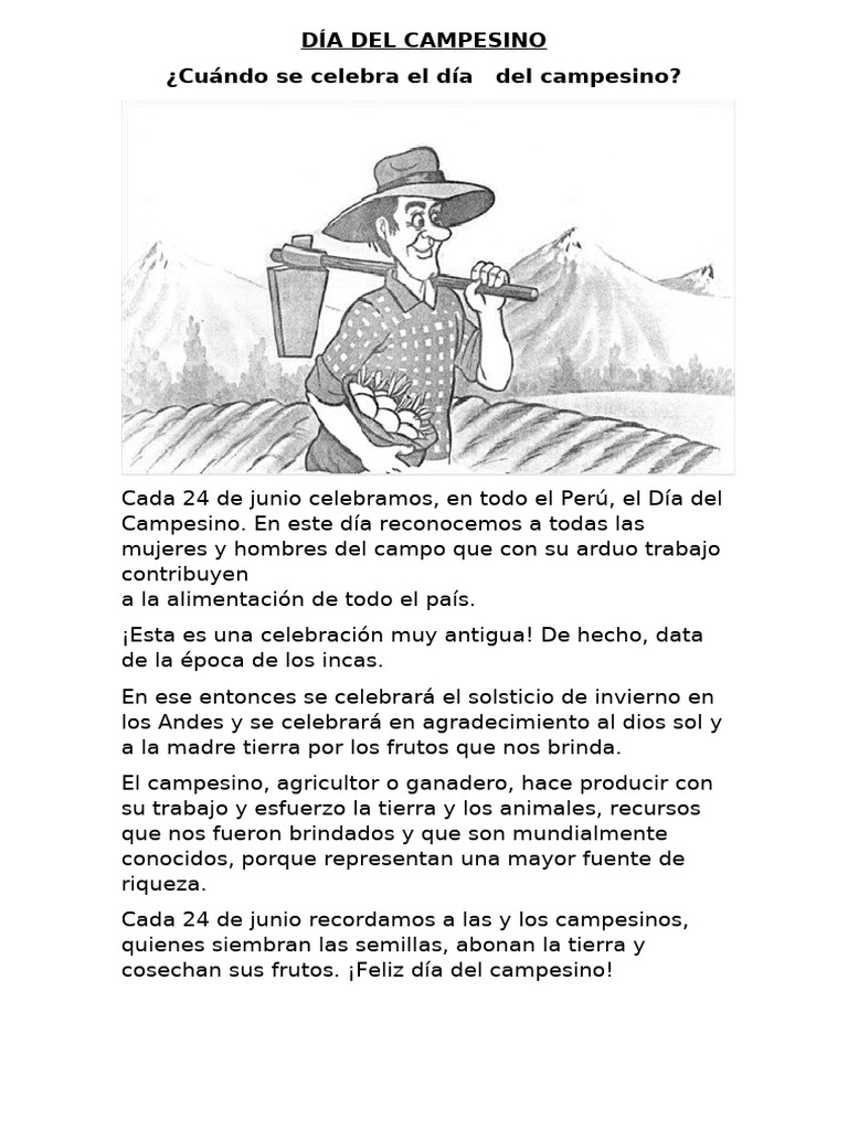 Día Del Campesino | PDF