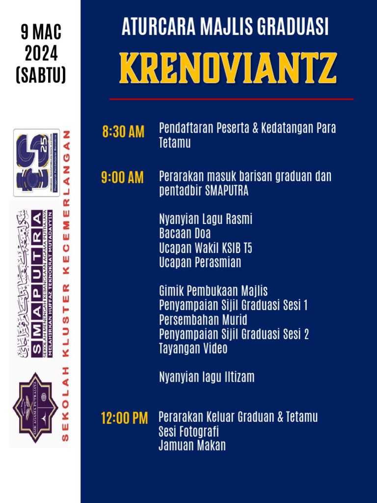 Majlis Graduasi SMAPUTRA 2024 | PDF | Muhammad