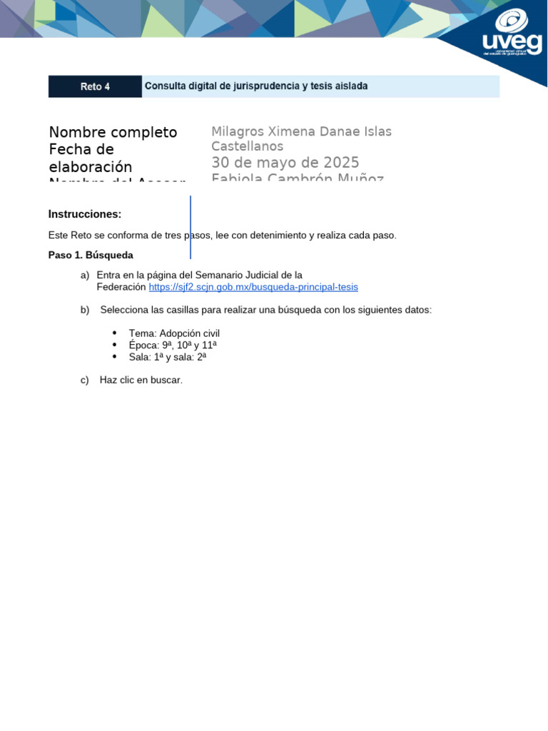 Islas Ximena R4 U3 | PDF | Subrogación | Caso de ley