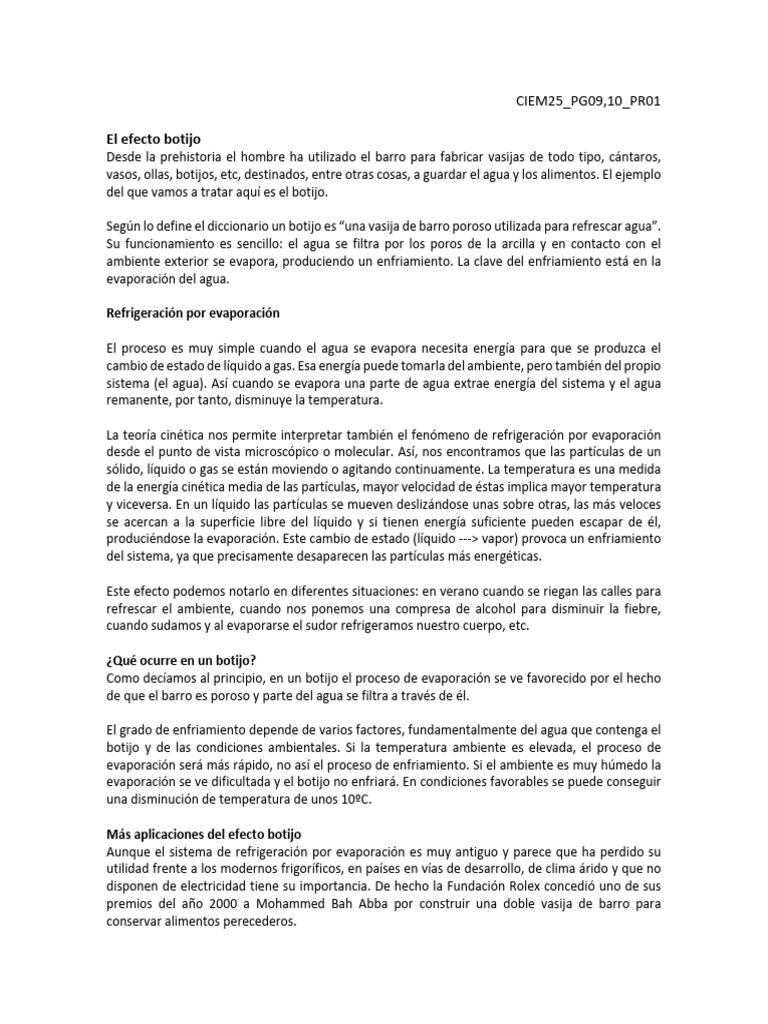 CEM25 PG09,10 PR01 Refrigerante Natural | PDF | Evaporación | Agua