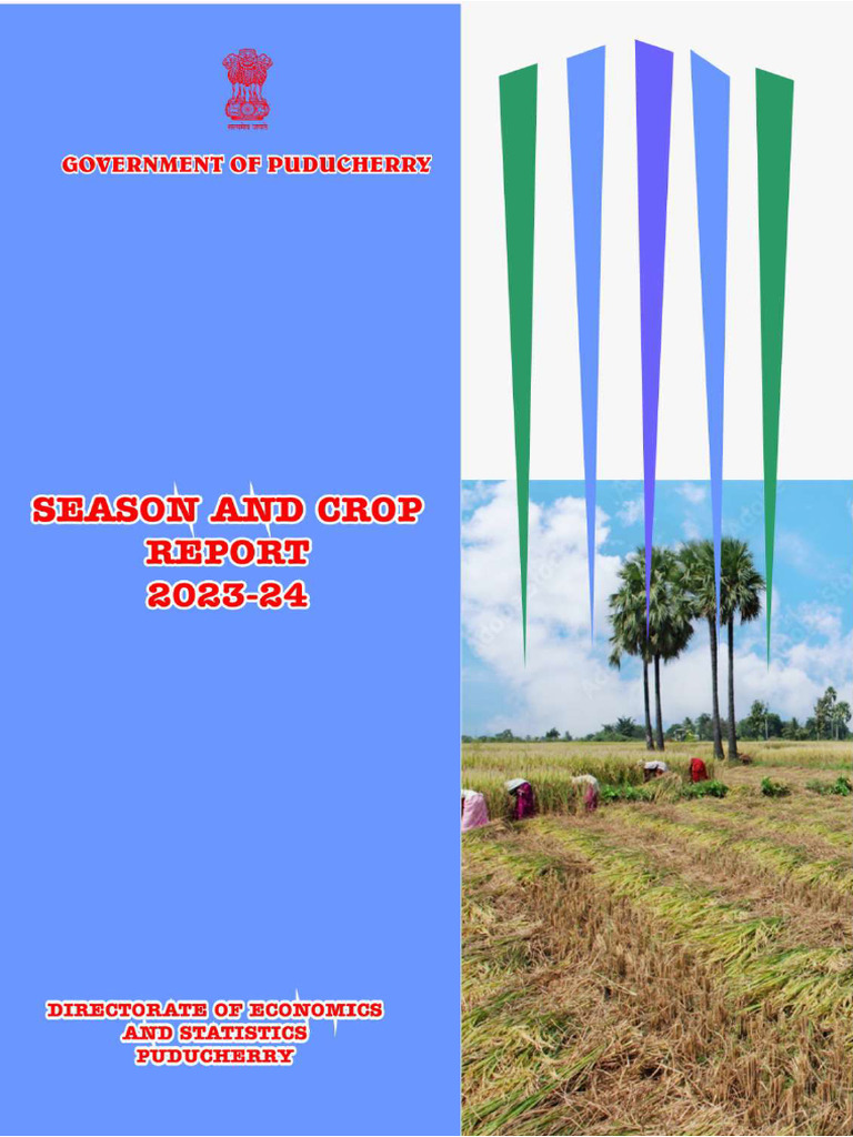 Puducherry Season and Crop Report 2023-24 | PDF | Crops | Agriculture