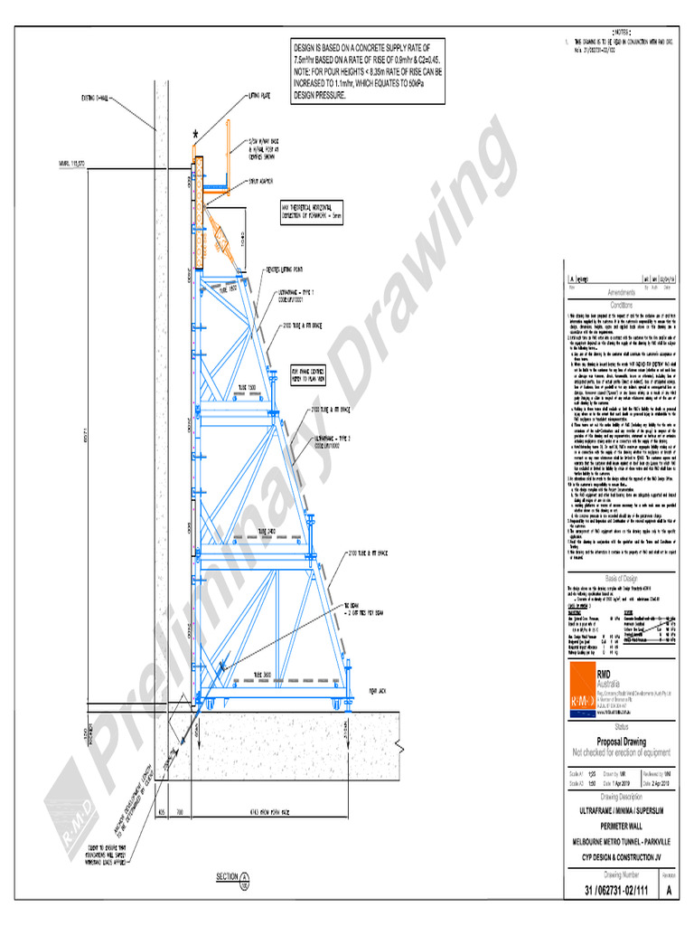 Single Sided Formwork - Ultraframe (12m Pour) | PDF