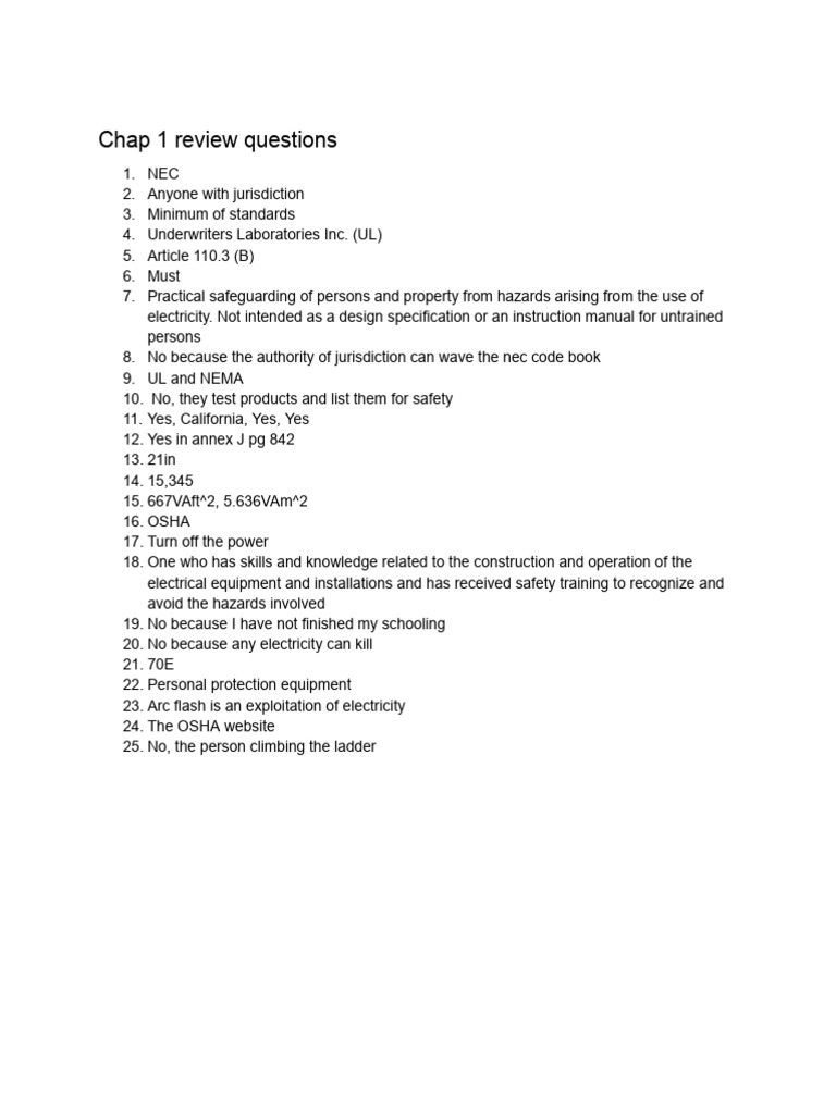 Chapter 1 Review Questions | PDF
