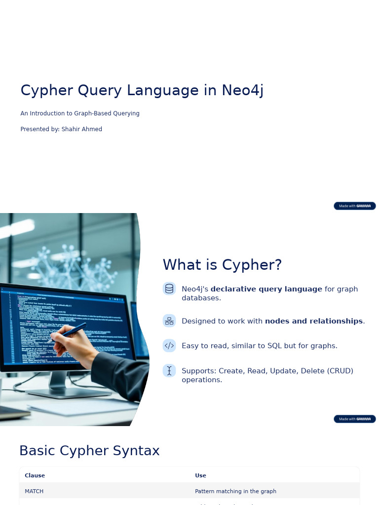 Cypher Query Language in Neo4j | PDF | Data | Databases