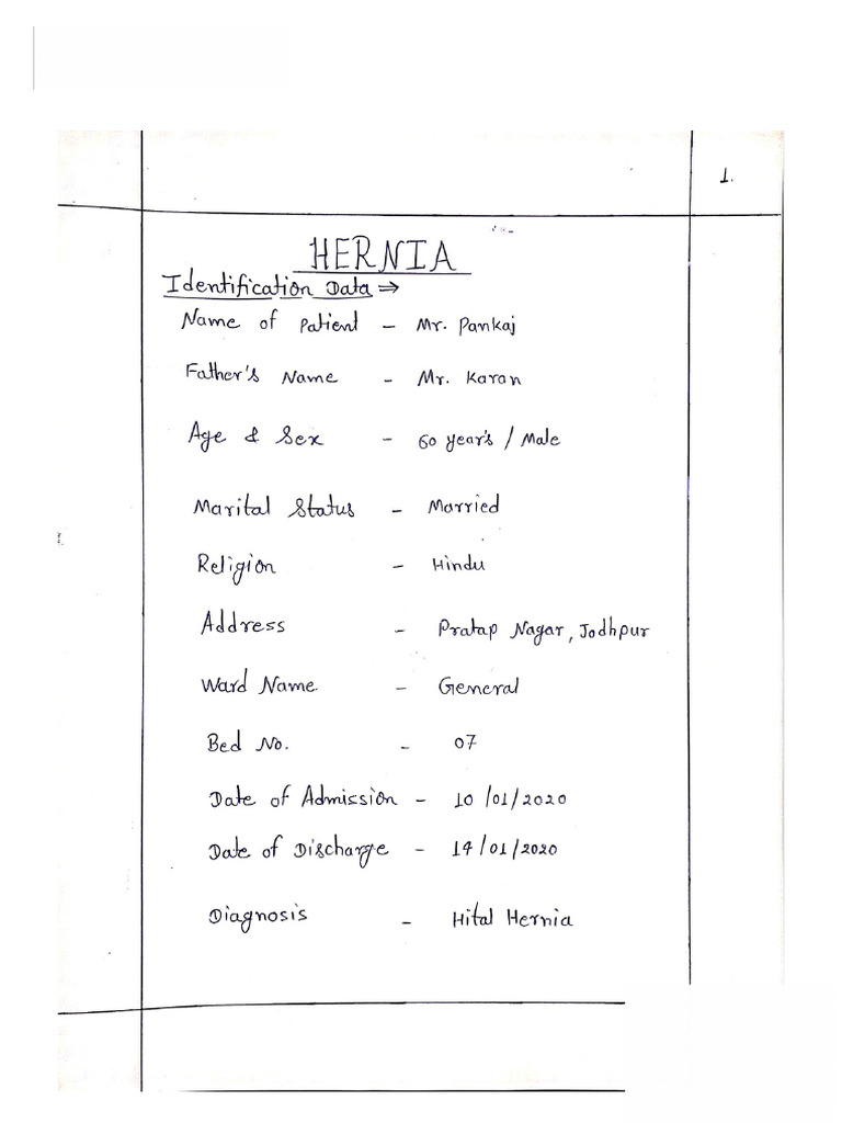 Nursin Care Plan, Hernia-.Pdf - 20250508 - 185102 - 0000 | PDF