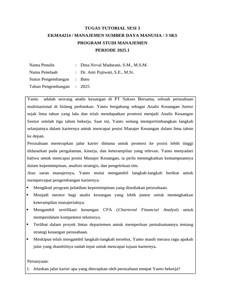 Dedy Riswan Hidayat (Manajemen Sumber Daya Manusia) | PDF