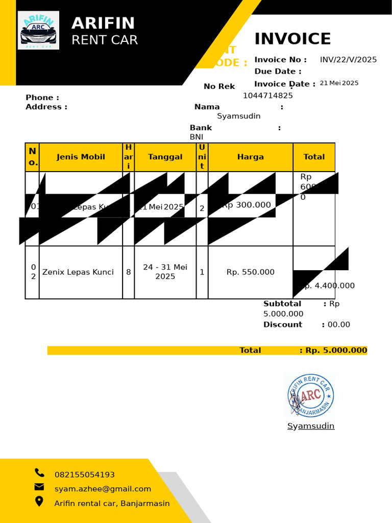 Invoice 2025 - 20250521 - 111023 - 0000 | PDF