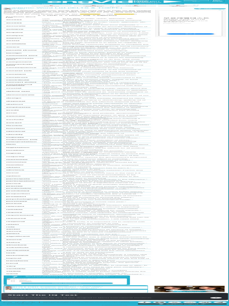 Academic Word List for IELTS & TOEFL | PDF | Adjective | Verb