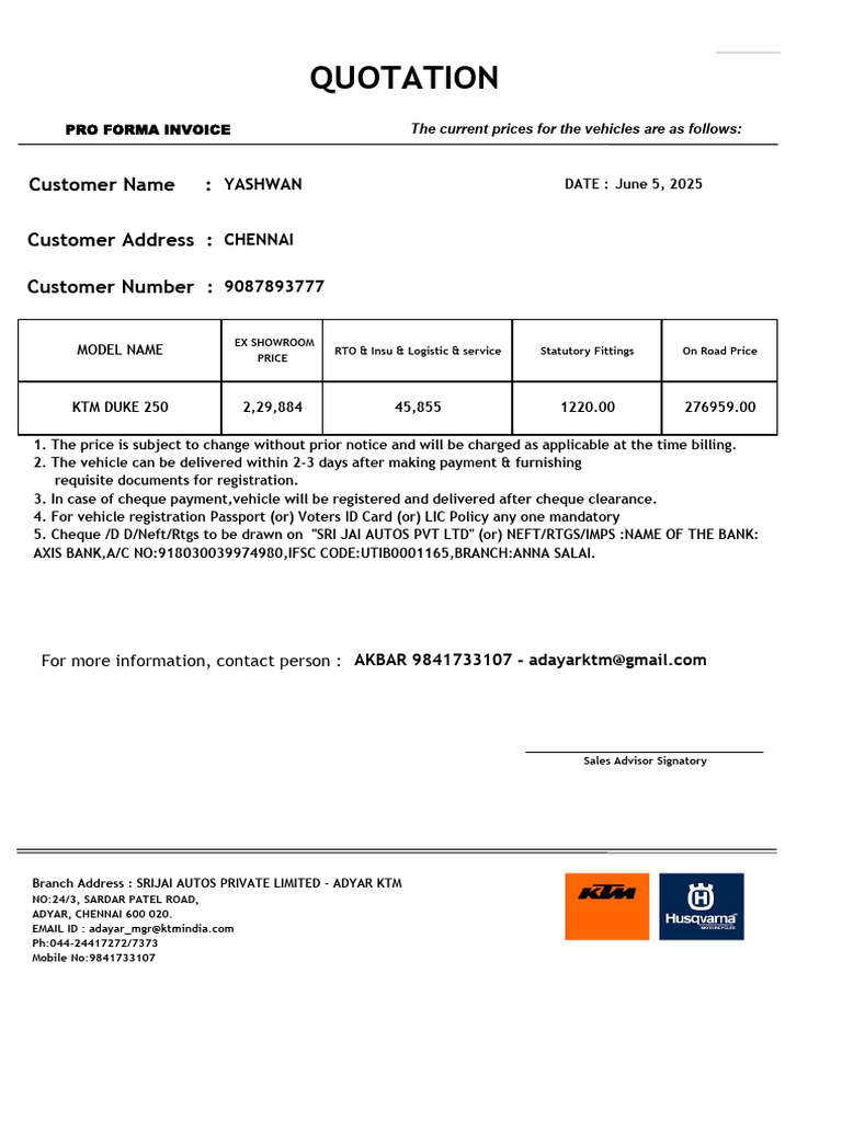 All Quotation Formats New | PDF