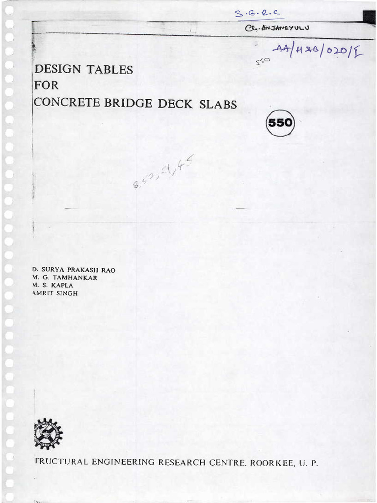 Bridge: Tables FOR Concrete | PDF | Bridge | Beam (Structure)