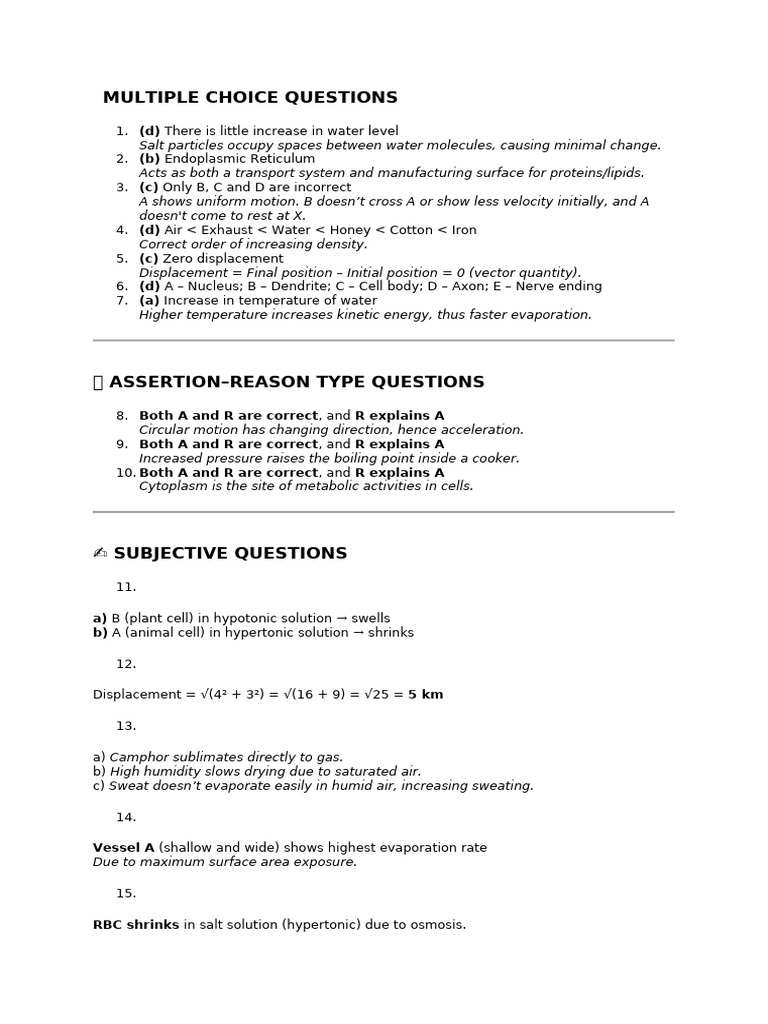 ? Multiple Choice Questions PDF | PDF