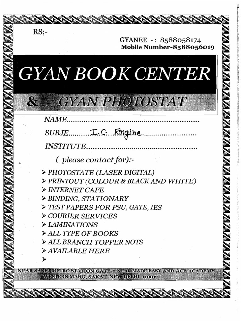 I C Engine Ram Sir | PDF