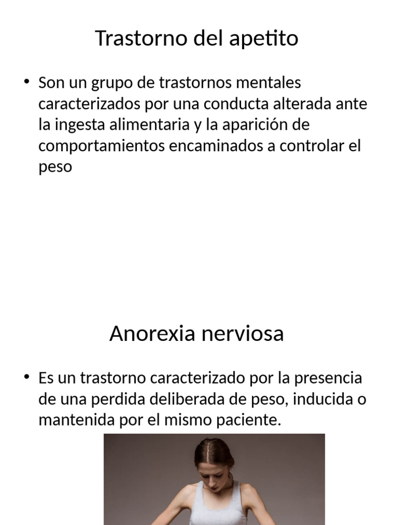 Anorexia Nerviosa: Causas y Clasificación | PDF