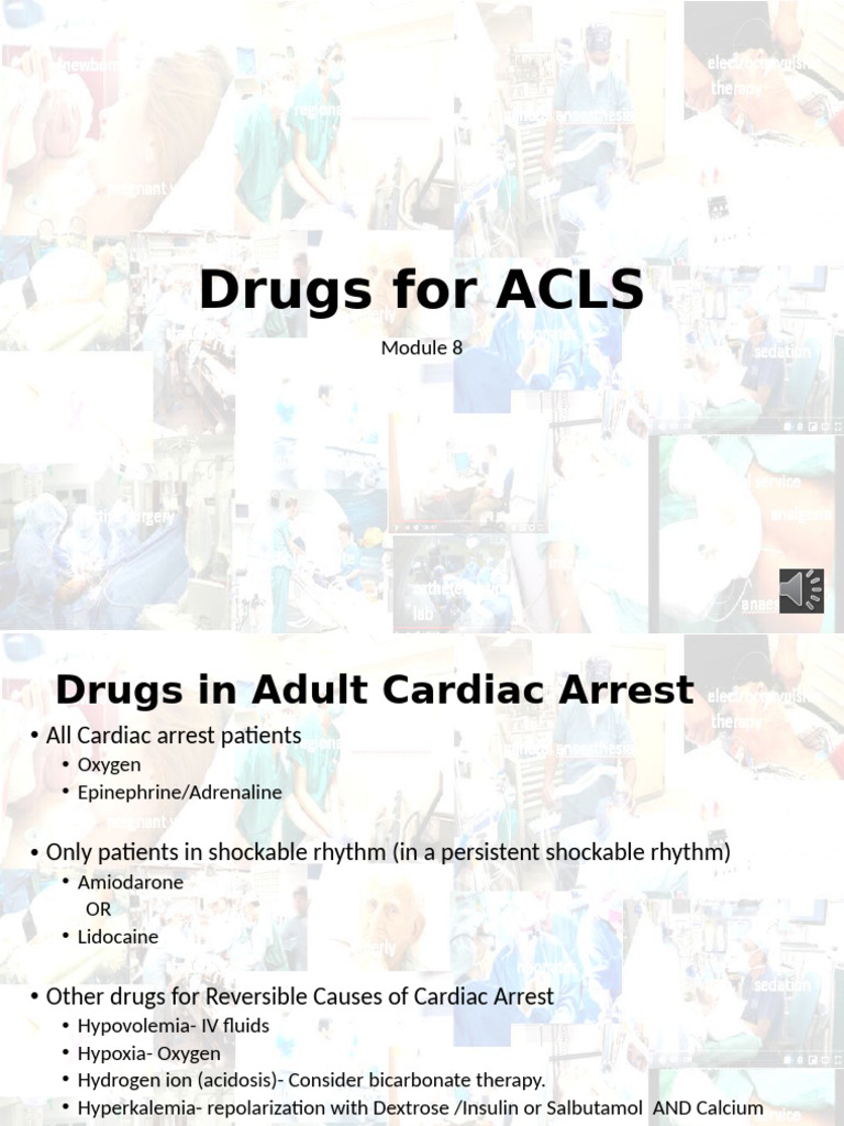 ACLS Medications and Doses Summary | PDF