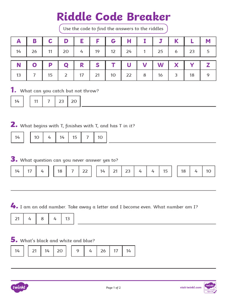 Za HL 495 Riddle Code Breaker Ver 2 Removed | PDF