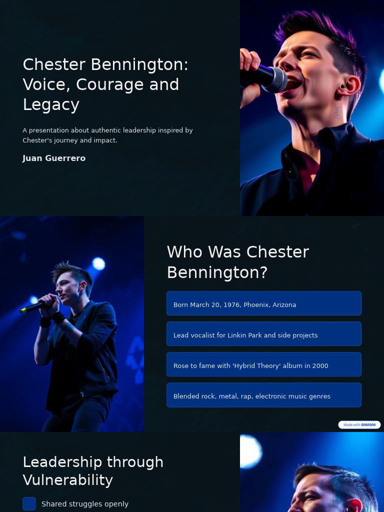 Chester Bennington: Leadership & Legacy | PDF