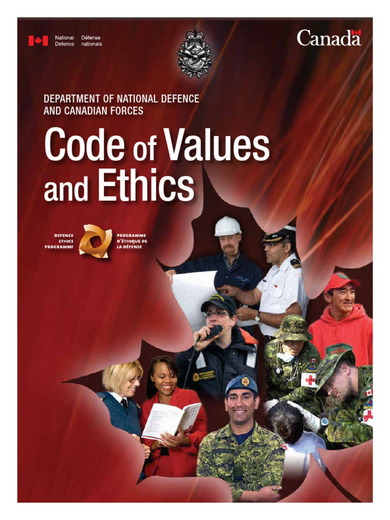 DND and CF Code of Values and Ethics | PDF | Conflict Of Interest ...