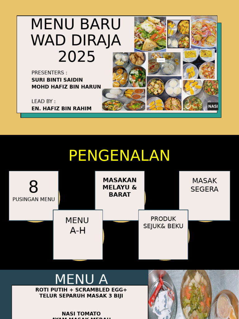 Menu Baru Wad Diraja 2025 | PDF