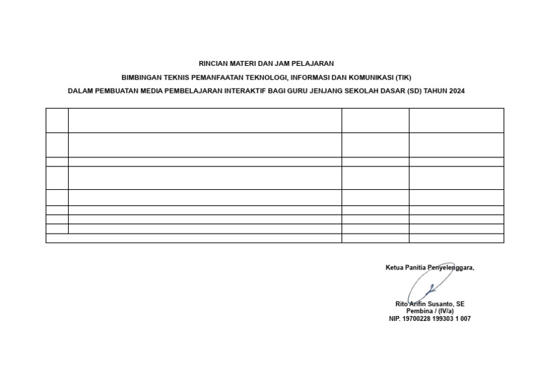 Bagian Belakang Sertifikat Bimtek Pemanfaatan TIK | PDF