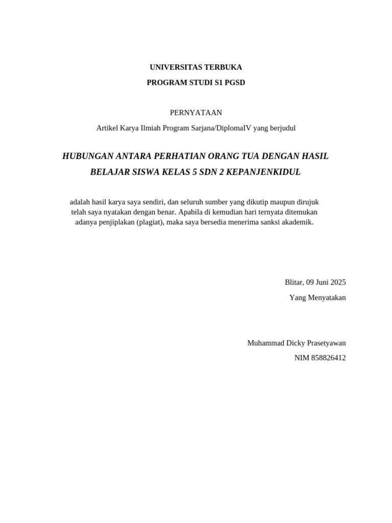 LembarBebas Plagiasi | PDF