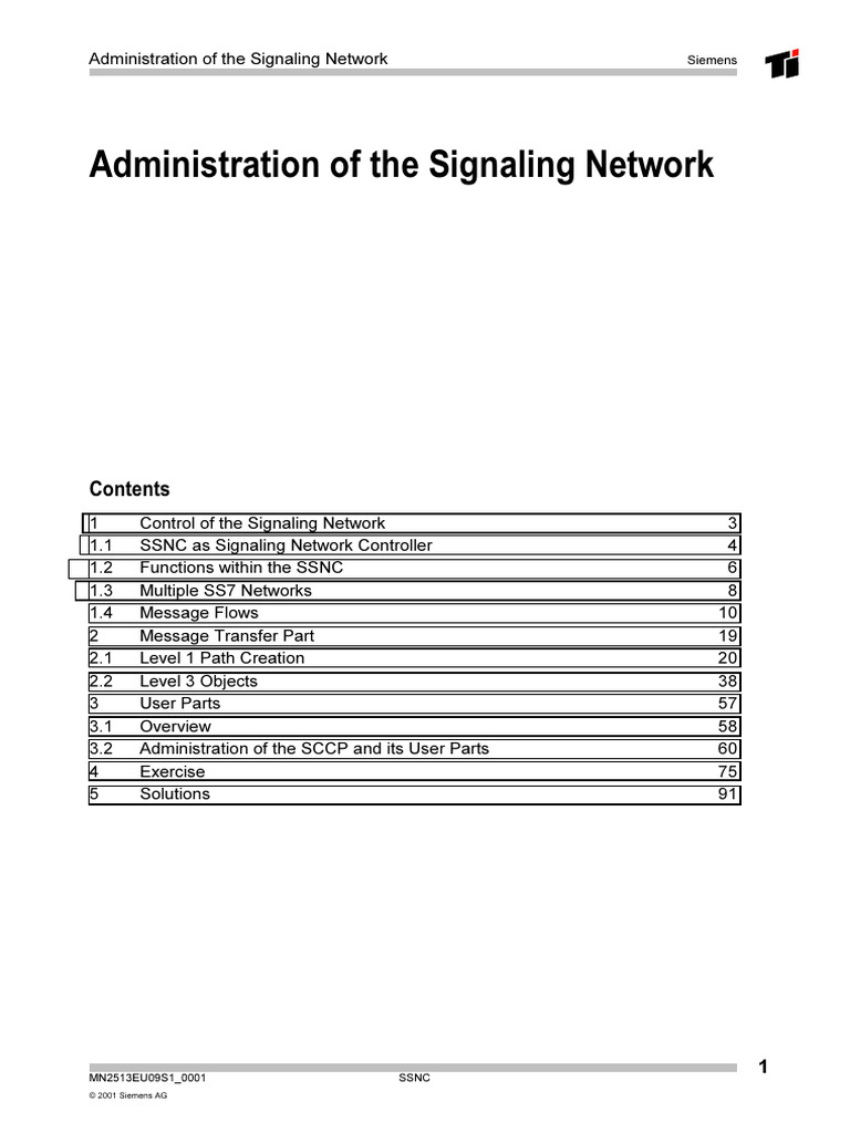 04 Mn2513eu09s1 0001 Administration Signaling | PDF | Computer Network | Digital Technology