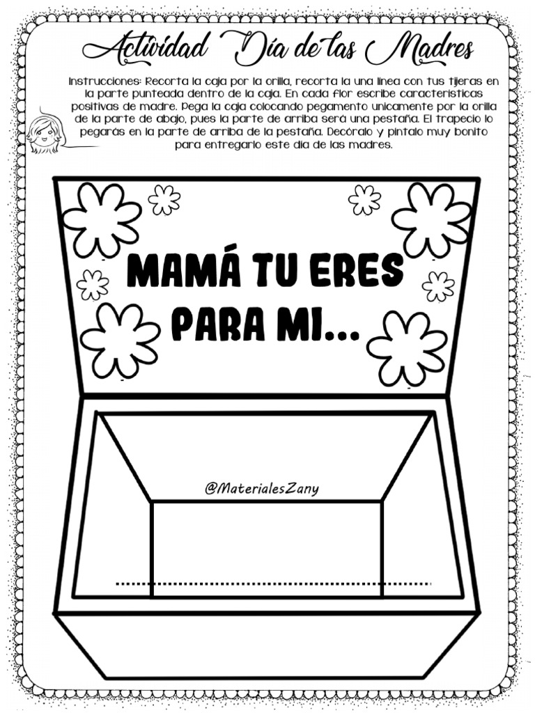 Actividad Día de La Madre - Materiales Zany | PDF