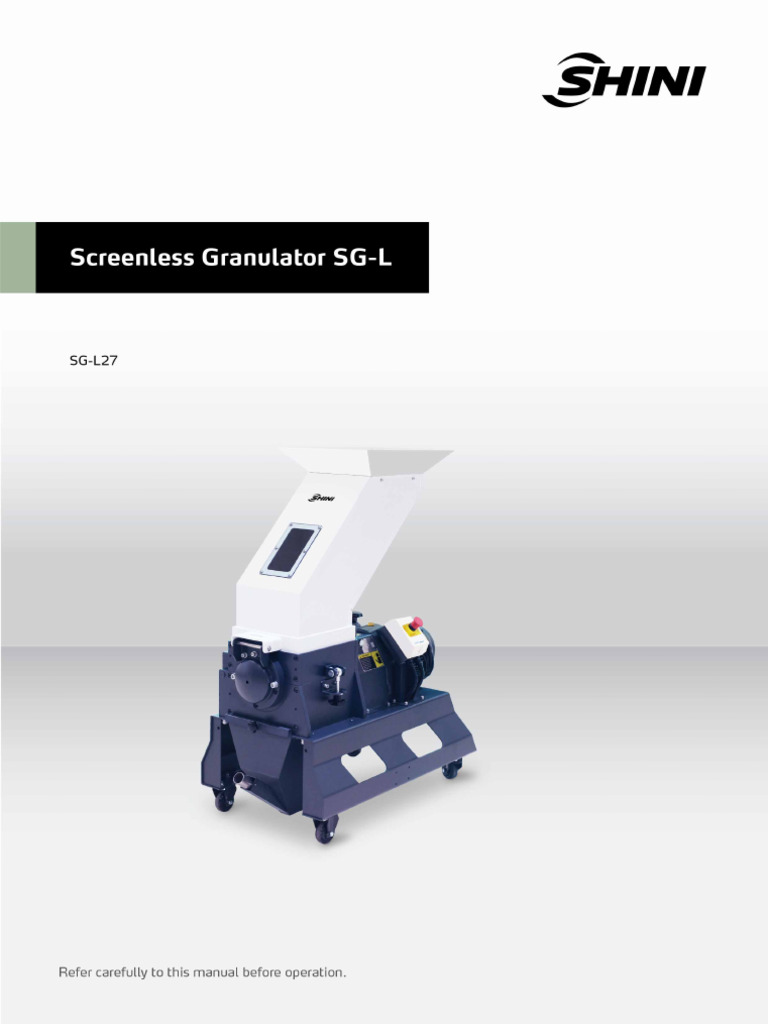 Screenless Granulator SG L | PDF