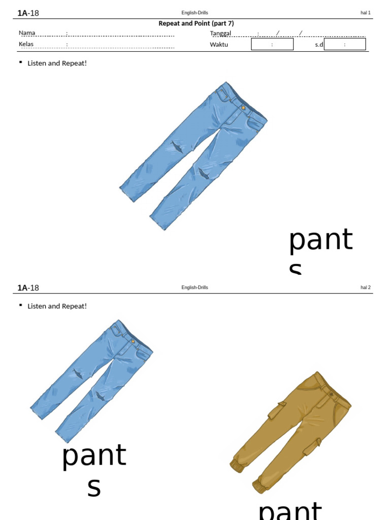 Level 1A - Sesi 18 (Repeat and Point - Part 7) | PDF