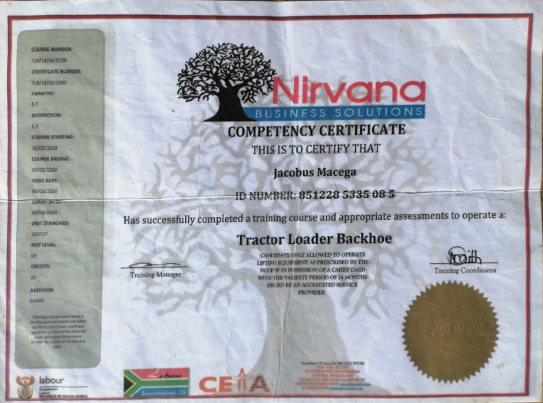 TLB Certificate | PDF