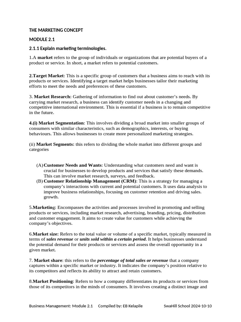 Marketing Mix Product - 041356 | PDF | Marketing | Market Segmentation