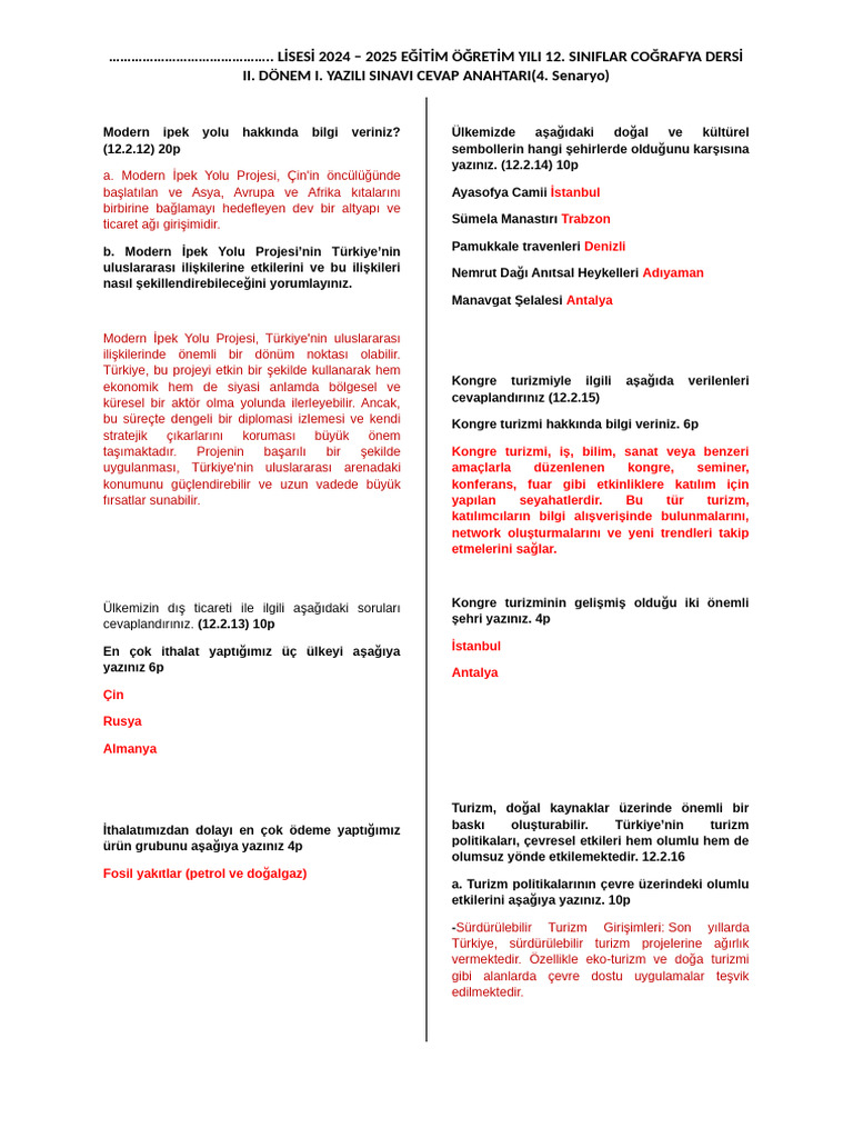Yazzz - Cevap Anahtarı | PDF
