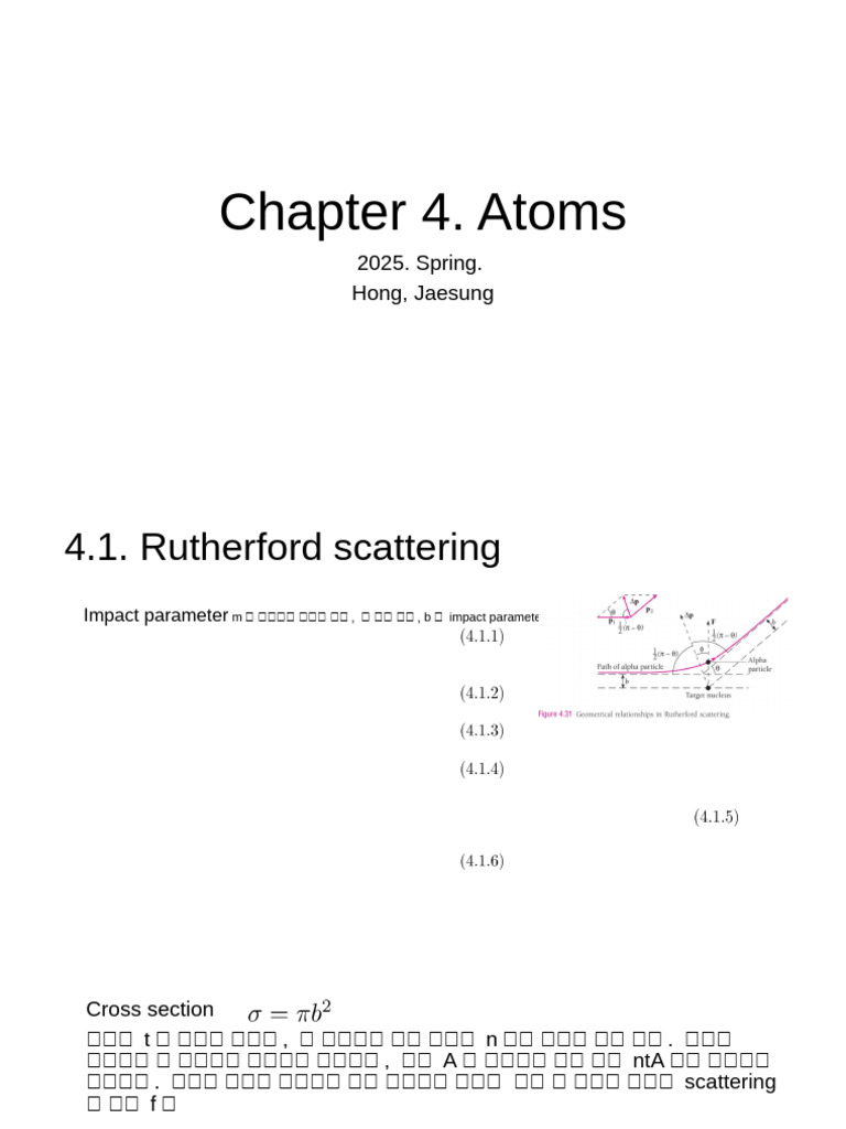 Chapter 4 Atoms | PDF