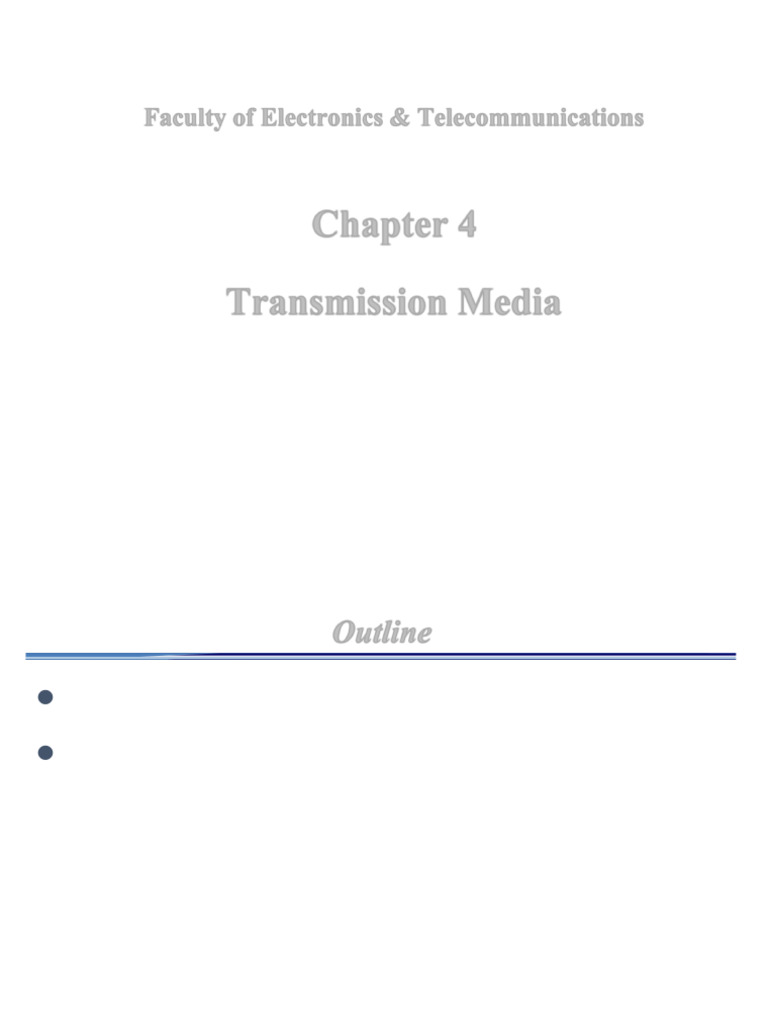 4 Ch04 Transmission Media 2025 | PDF | Transmission Medium | Optical Fiber
