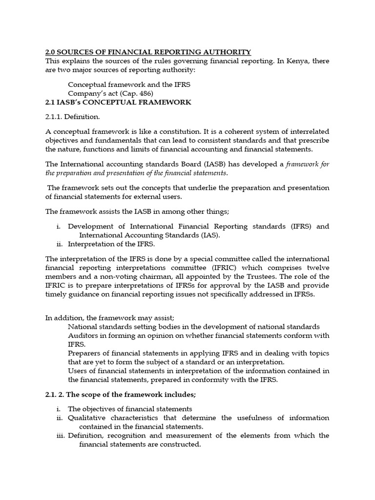 Bacc 421 - Sources of Reporting Authority | PDF | International ...