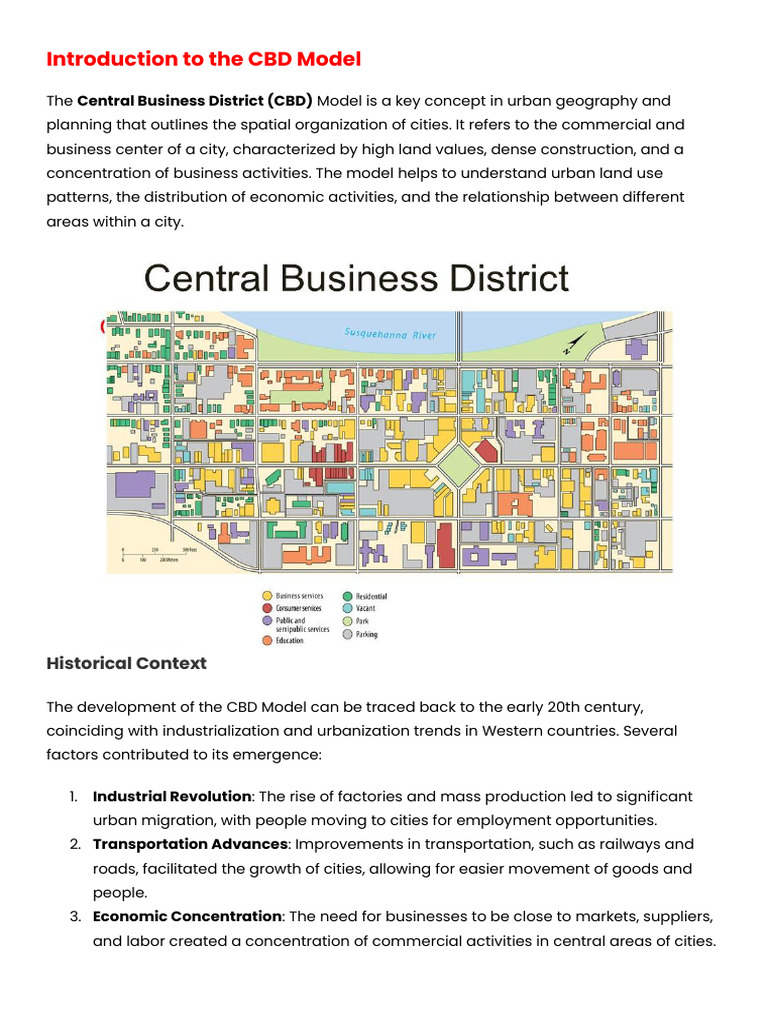 CBD Urban Nodes Urban Fringes | PDF | Urban Planning | Urban Sprawl