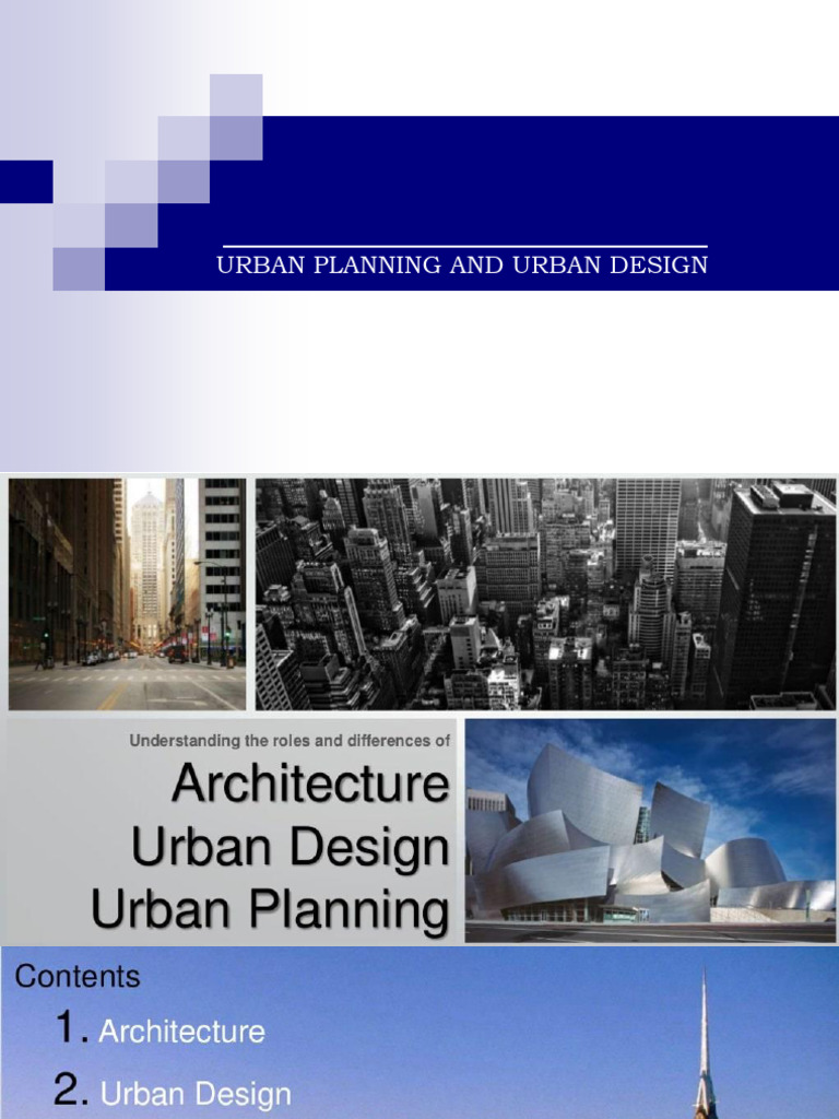 Lecture 3 Diferrence Between Urban Planning and Design | PDF | Urban ...