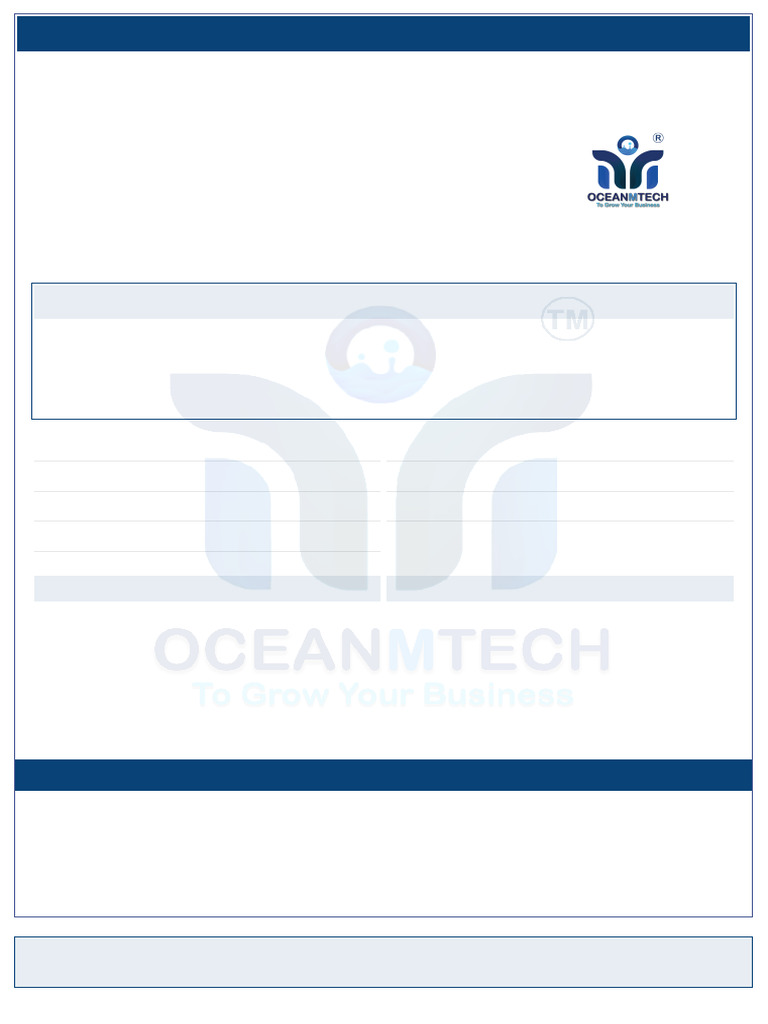 Oceanmtech Pvt Ltd March 2025 Payslip | PDF