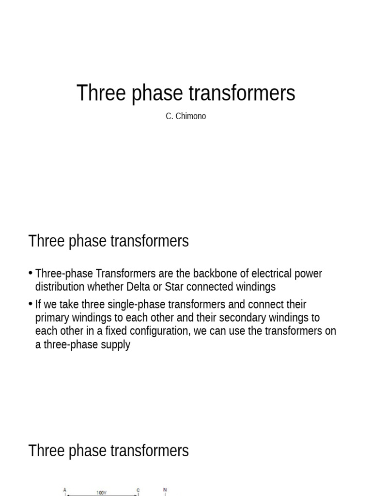 Lecture 4 Three Phase Transformers | PDF | Transformer | Electrical Equipment