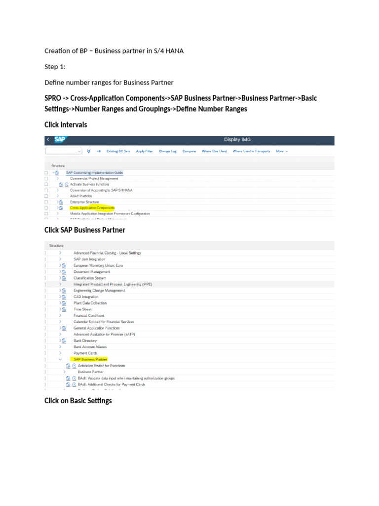 Creating Business Partners in S/4 HANA | PDF